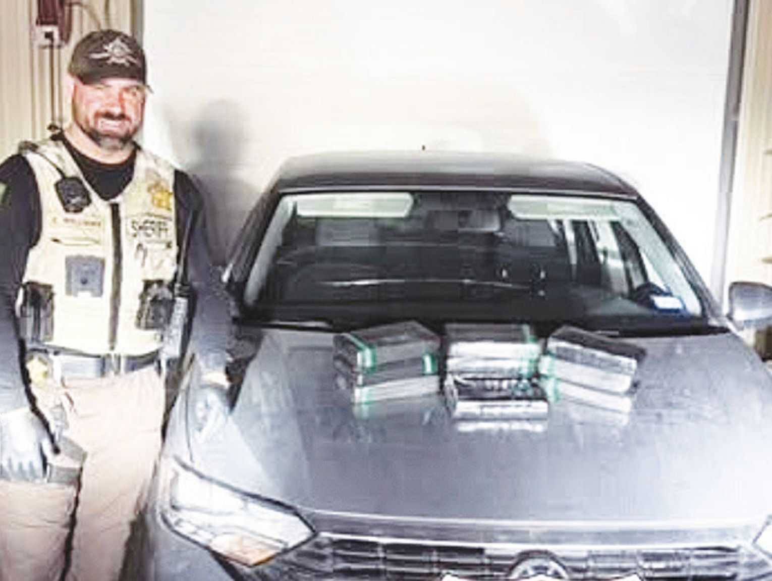 Ten bundles of cocaine seized by Fayette County Sheriff's Office